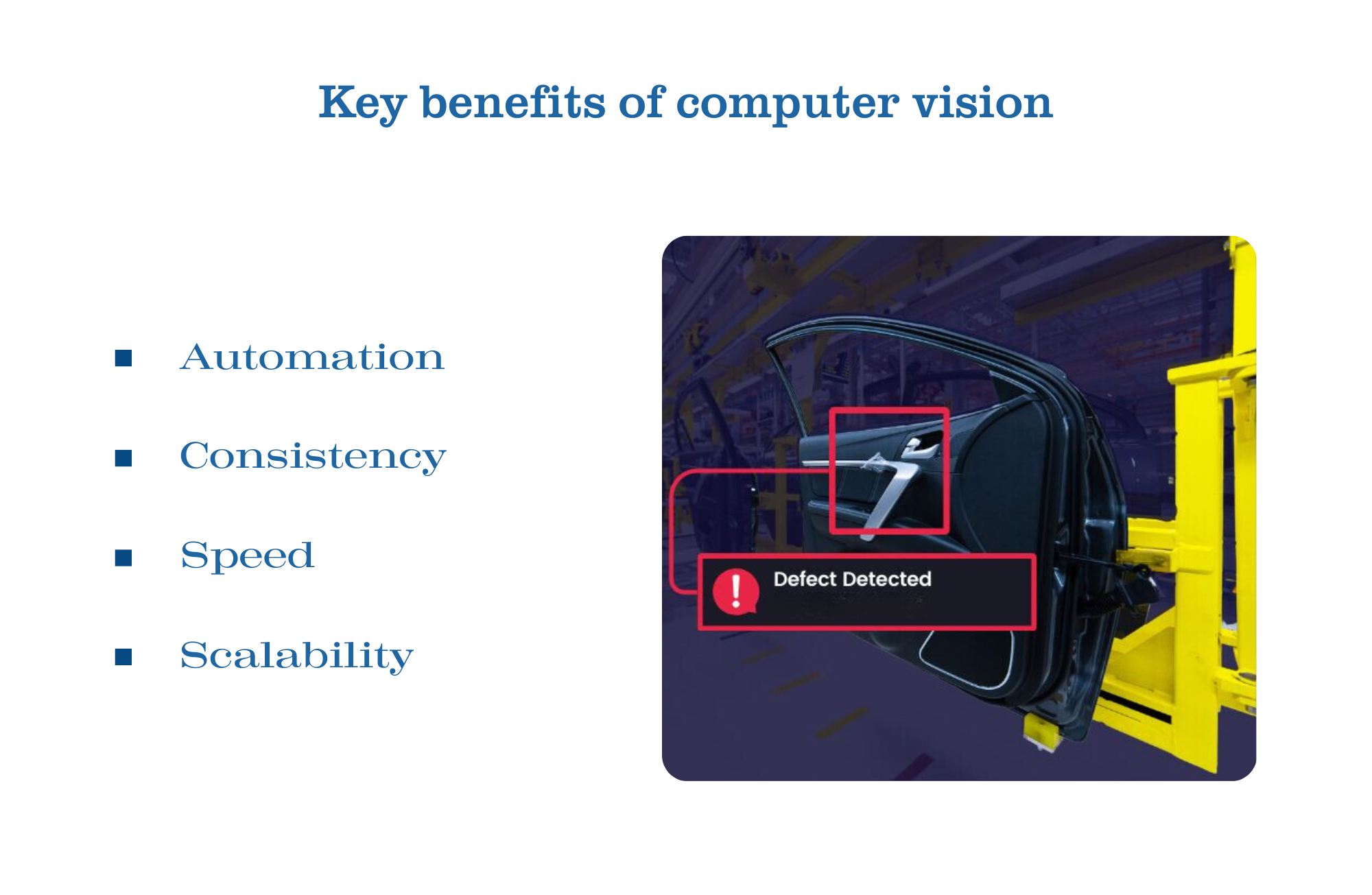 Defect Detection using Computer Vision AI in manufacturing