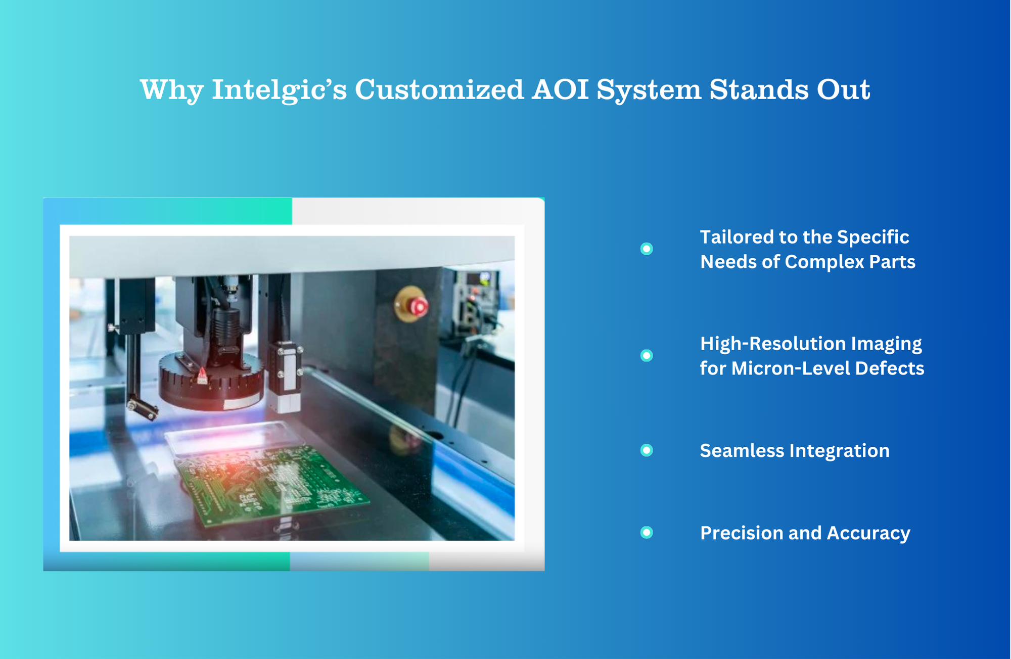 Part Inspection using AI powered Automated Optical Inspection (AOI) System
