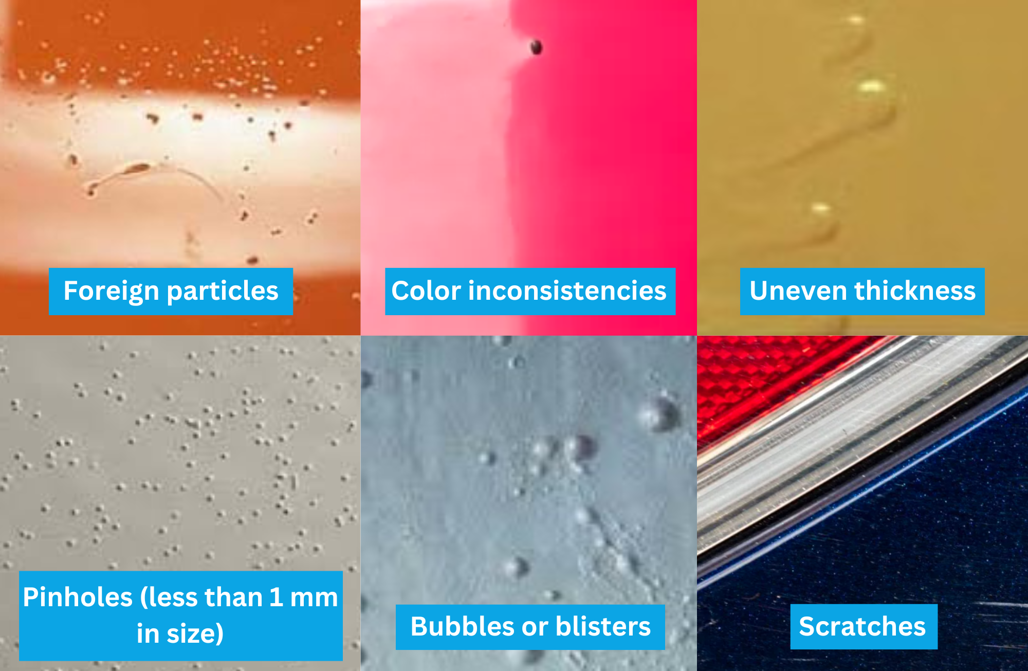 Coating and Paint Inspection on Metal Aluminium wooden and glass surfaces