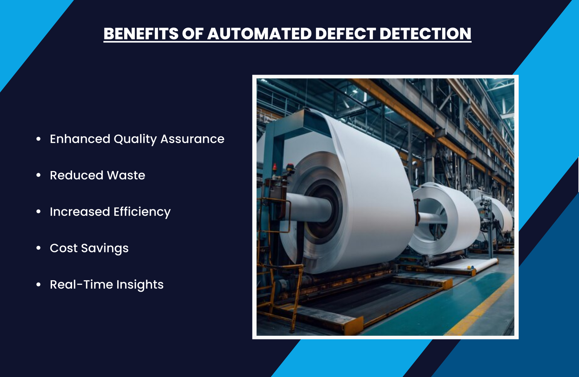 Defect Detection for paper manufacturing in a high speed line