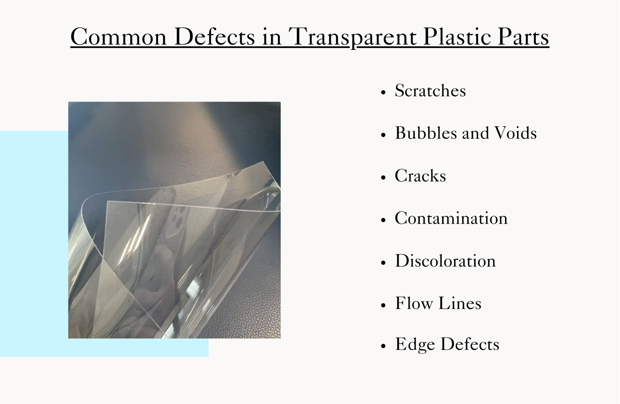 Transparent Plastic Part Inspection for Defect Detection Using Machine ...