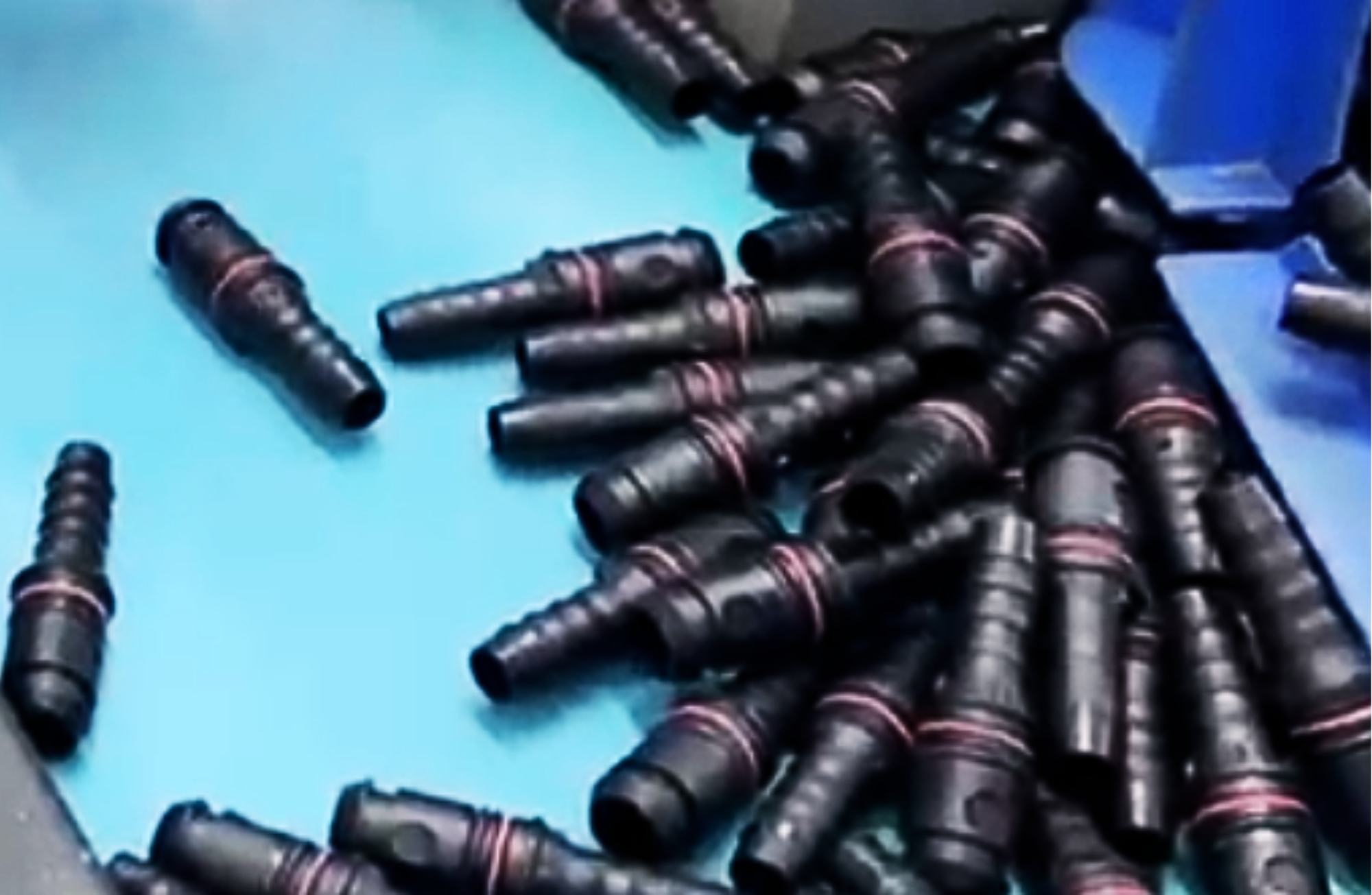 Automobile parts connectors counting using AI and camera