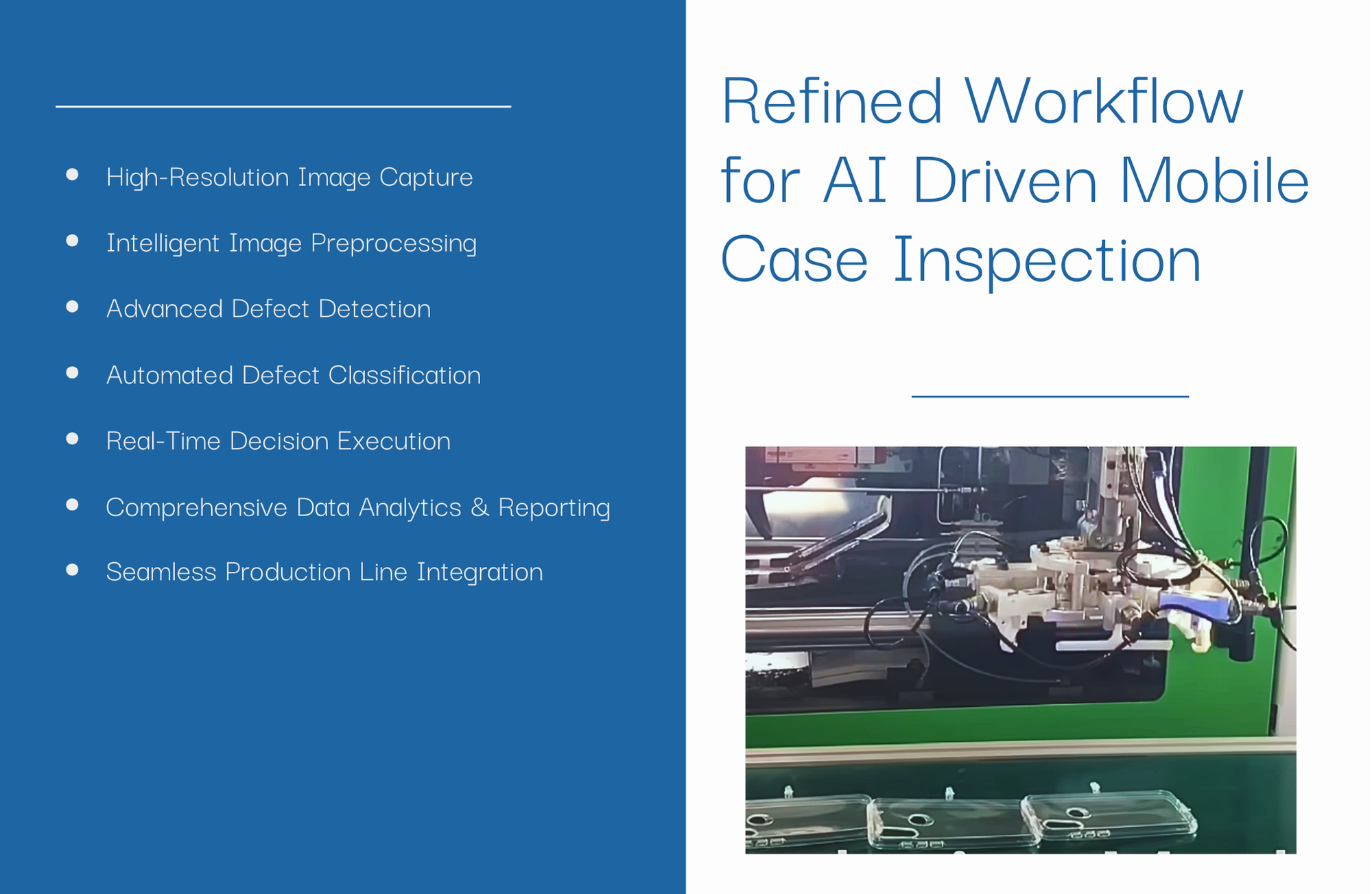 Mobile Case Inspection in Manufacturing with AI