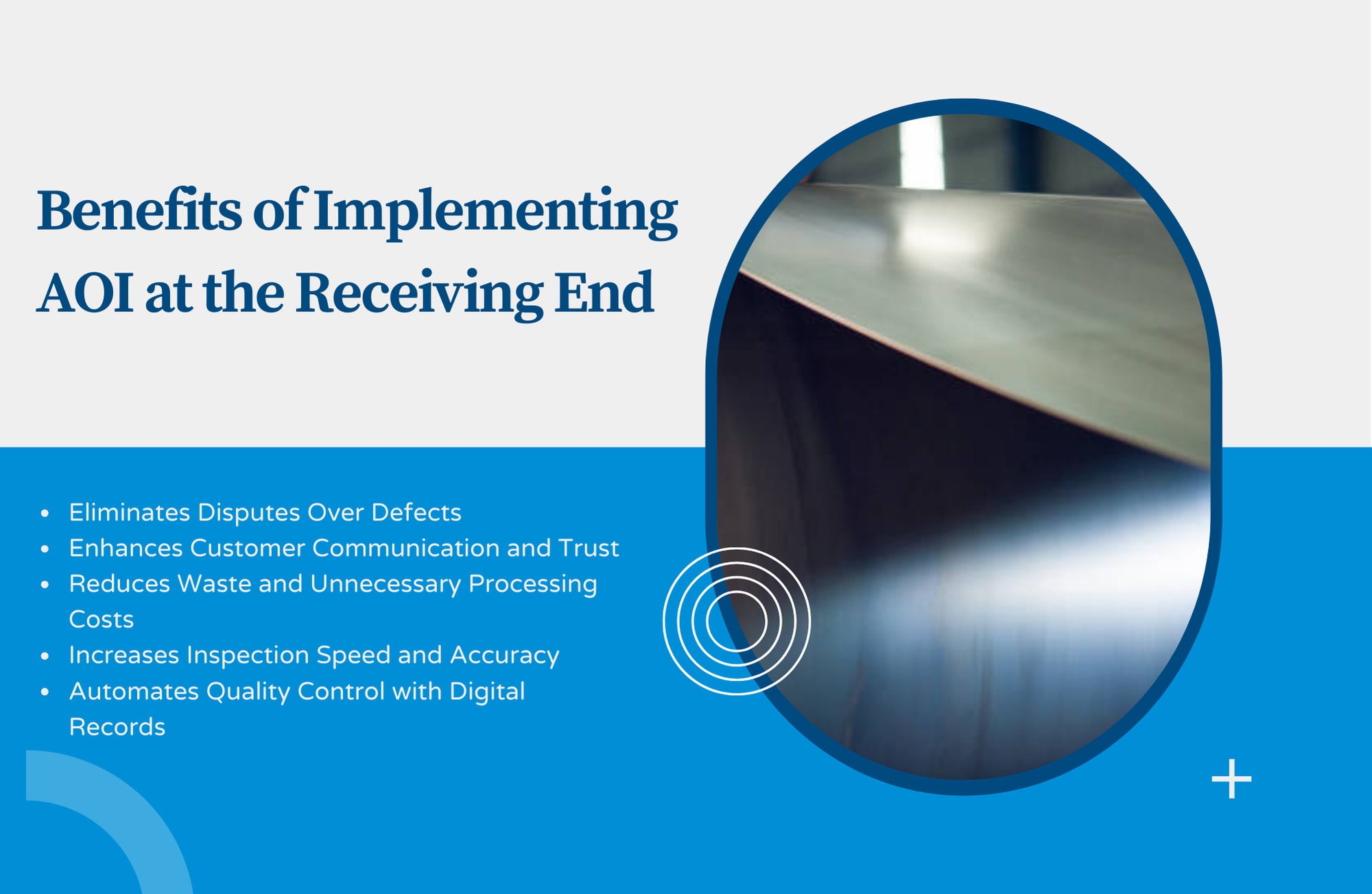 Inspect metal sheet at the receiving end and document all the defects ...